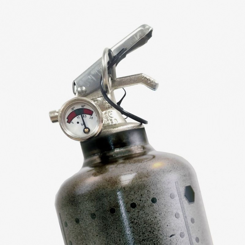 Extincteur design métal NY City brut - FIRE DESIGN